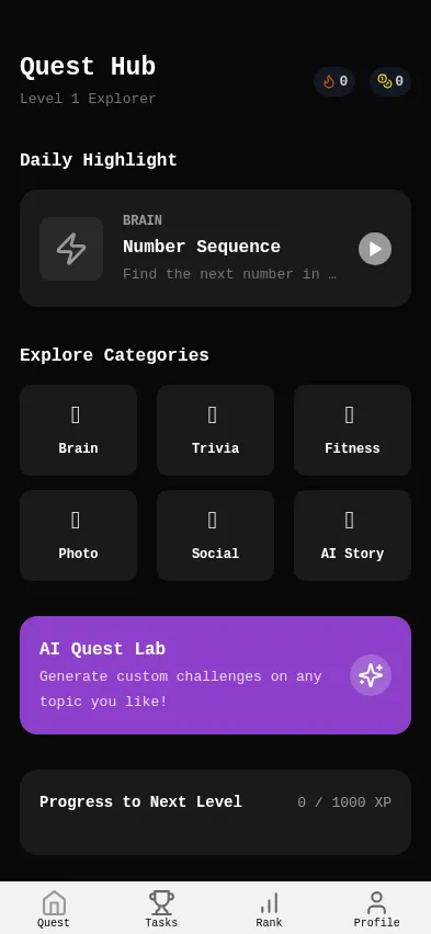 Challenge Quest App