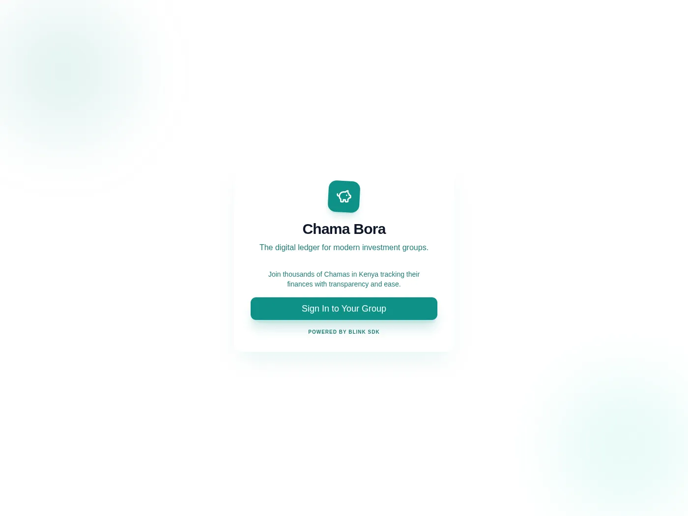 Chama Bora Ledger