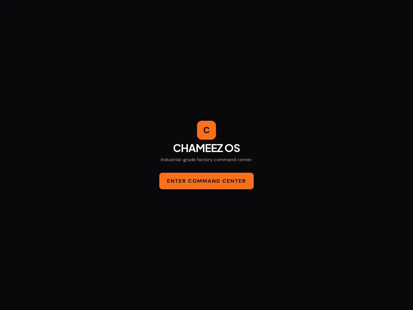 Chameez OS Command Center