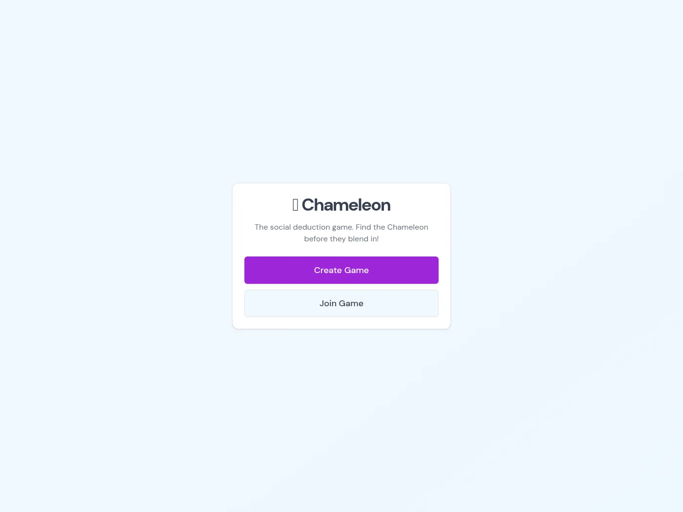 Chameleon Social Game