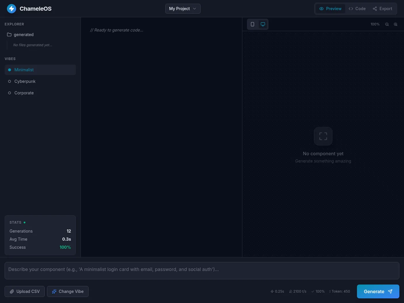 ChameleOS UI Generator