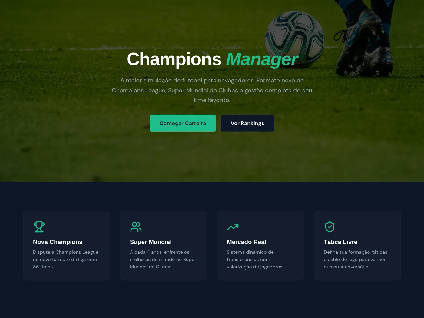 Champions Manager Game