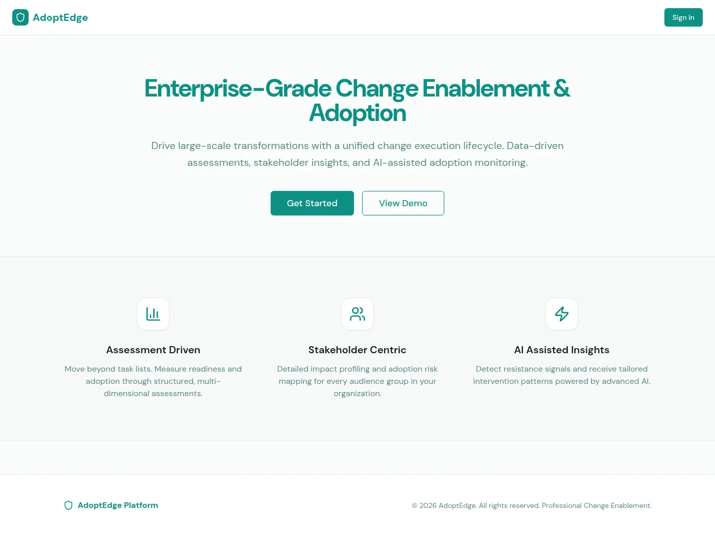 AdoptEdge Platform