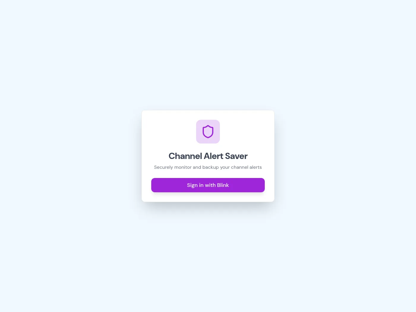 Channel Alert Saver