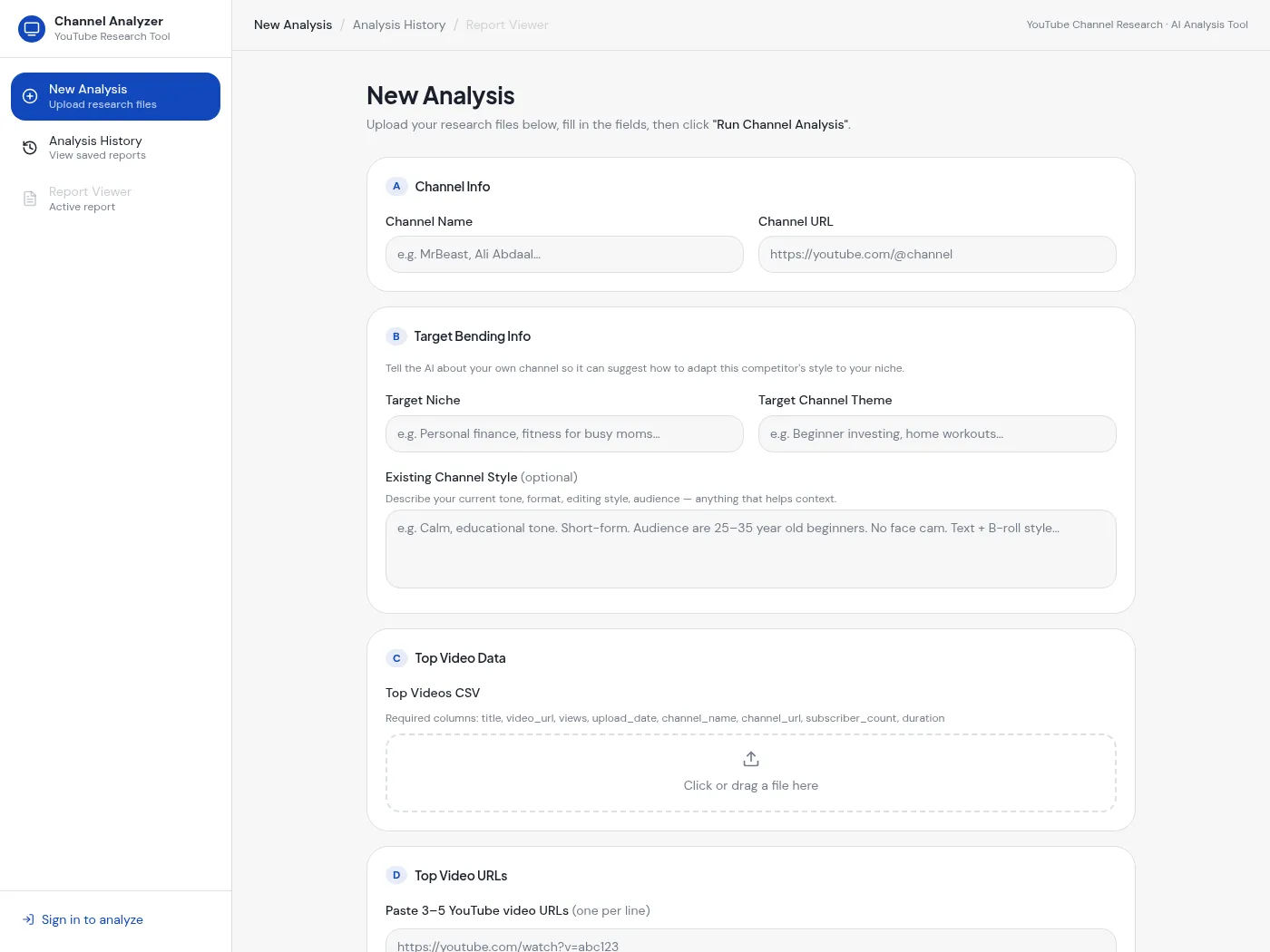 Channel Analyzer Hub