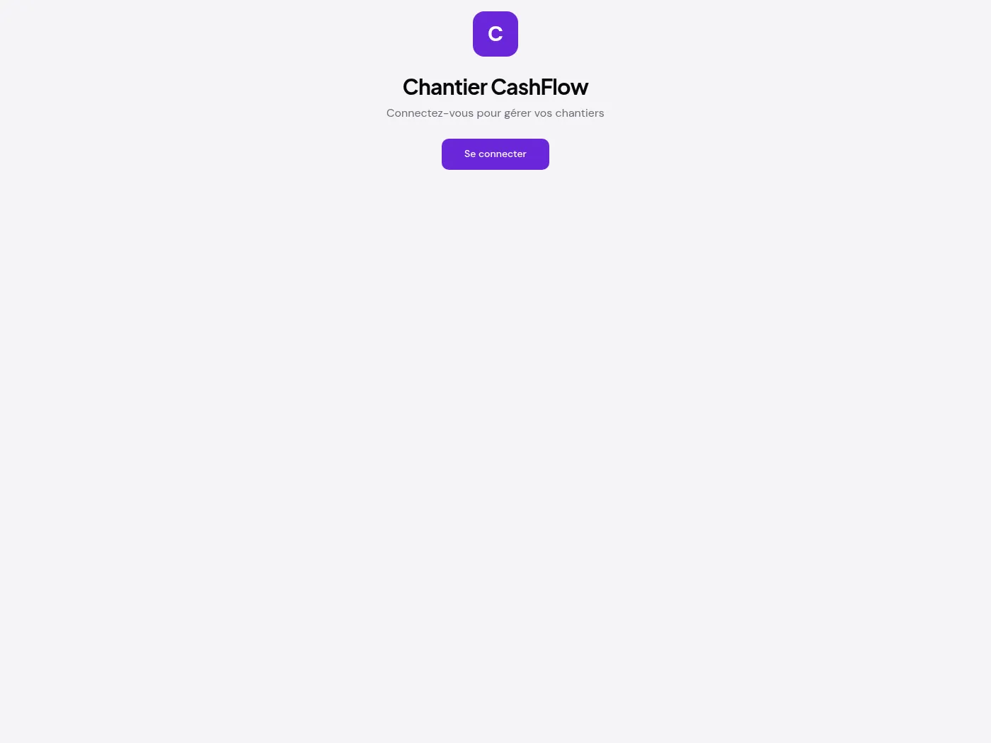 Chantier CashFlow Tracker