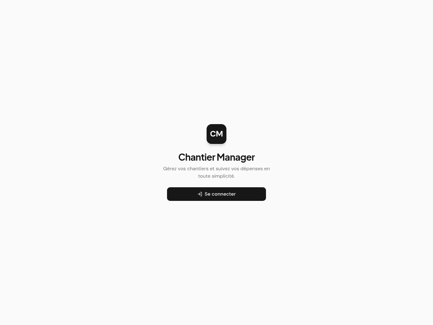 Chantier Dépenses Manager