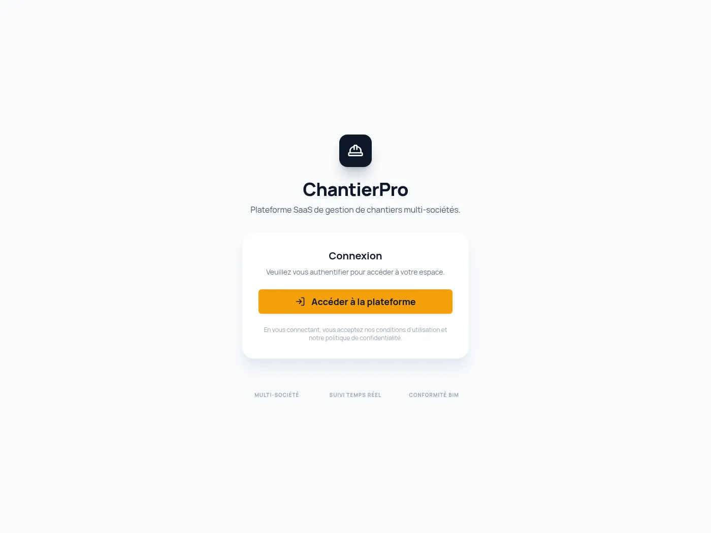 Chantier SaaS Platform