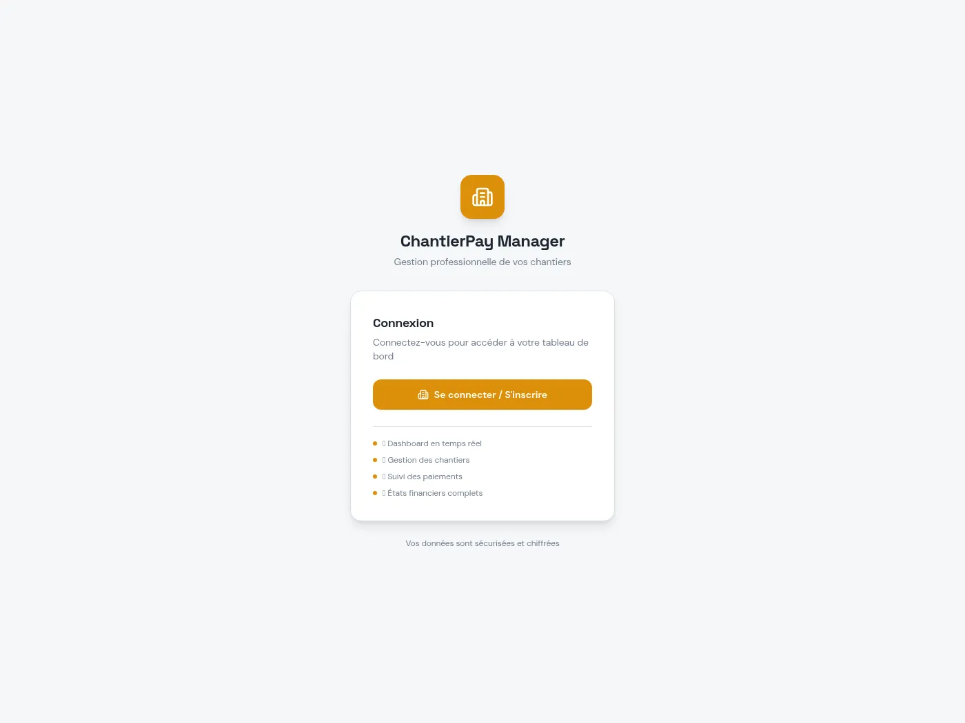 ChantierPay Manager