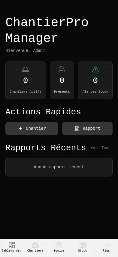 ChantierPro Manager