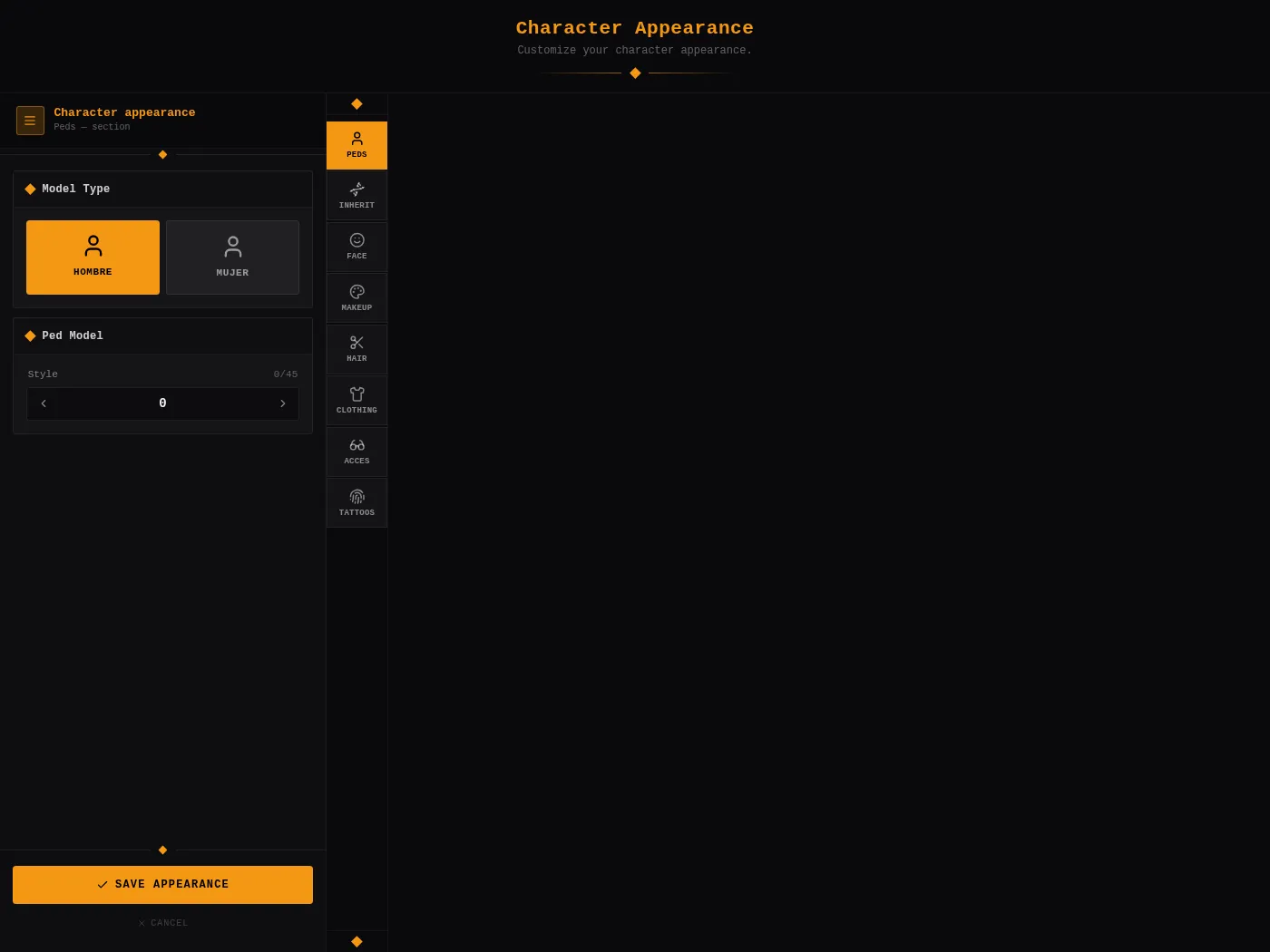 Character Creator UI