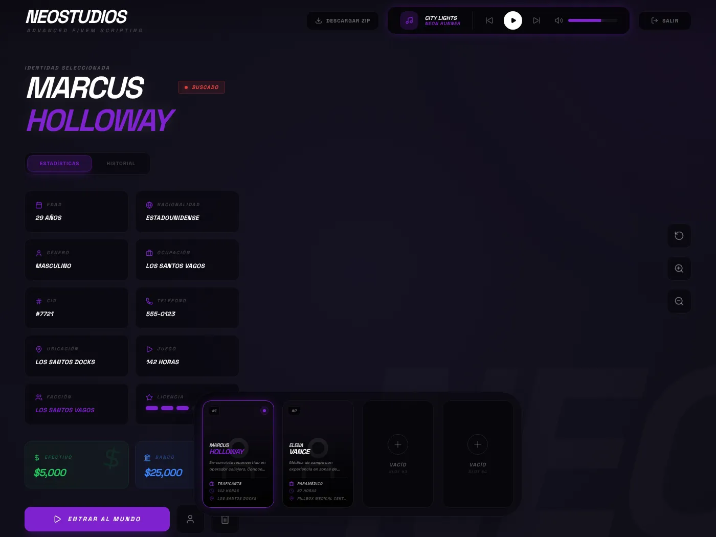 HeroCard UI Replica