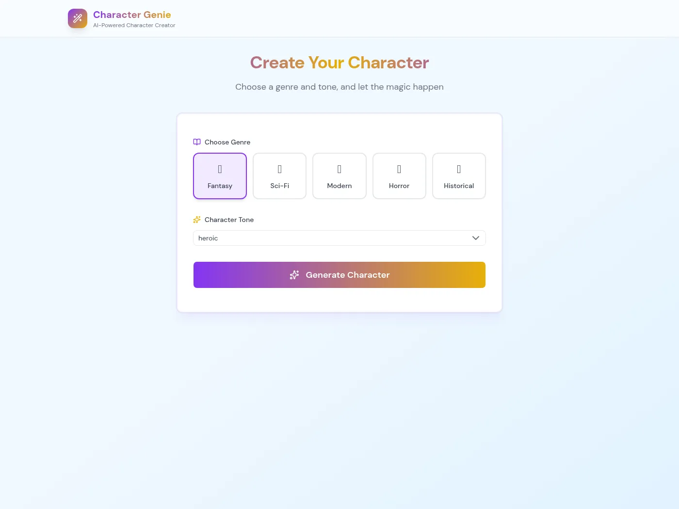 Character Genie
