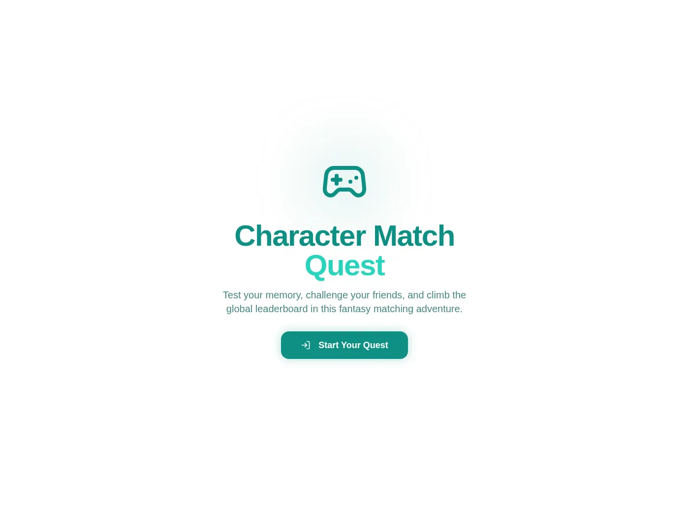 Character Match Quest