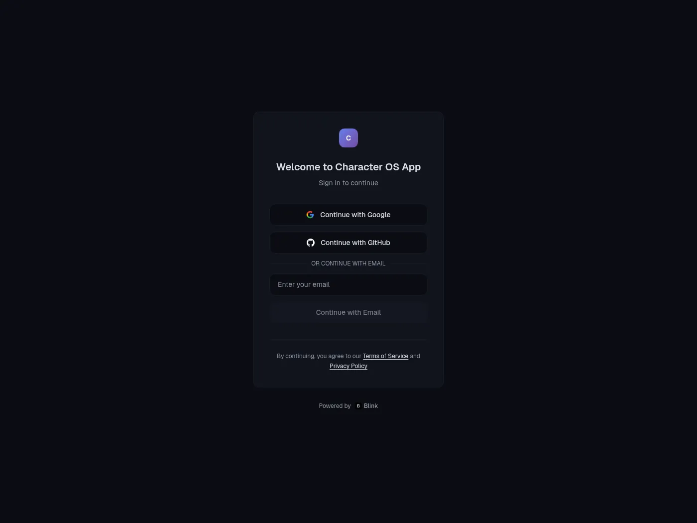 Character OS App