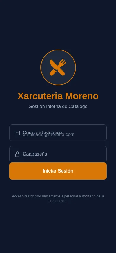 Charcutería Admin App