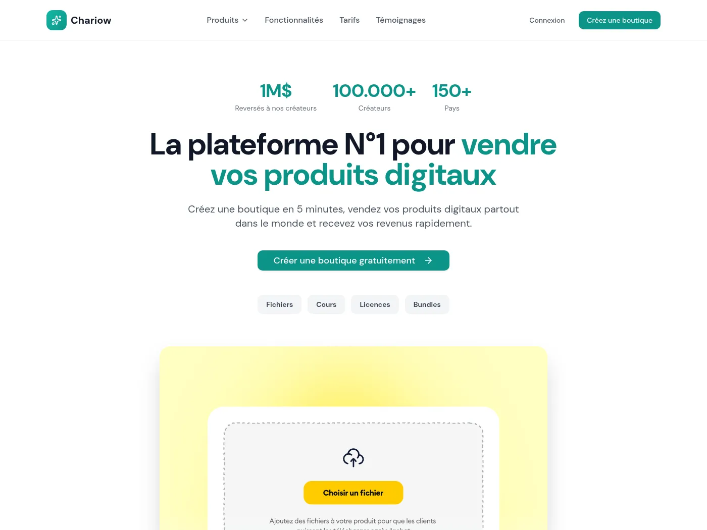 Chariow SaaS Clone