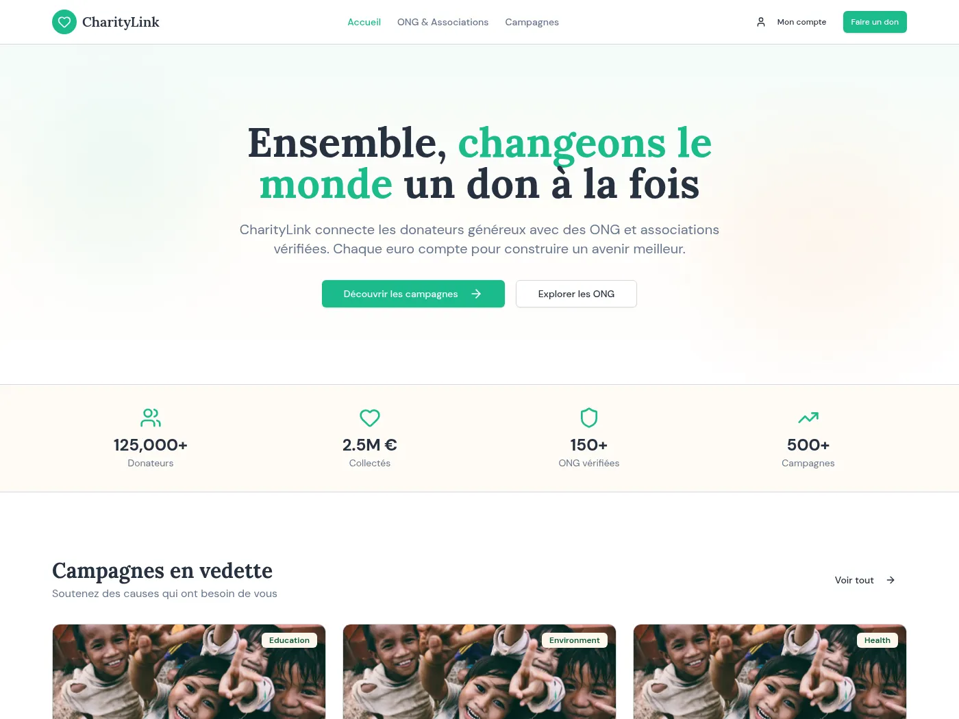 CharityLink Platform