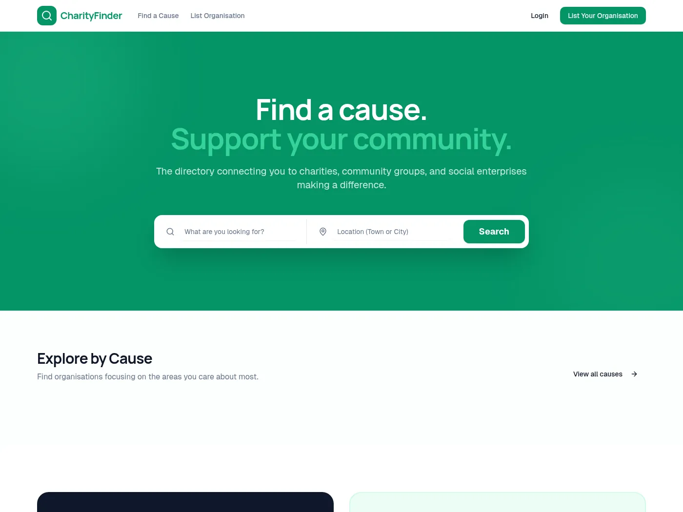 CharityFinder Directory