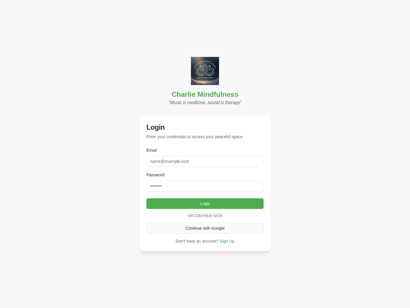 Charlie Mindfulness App
