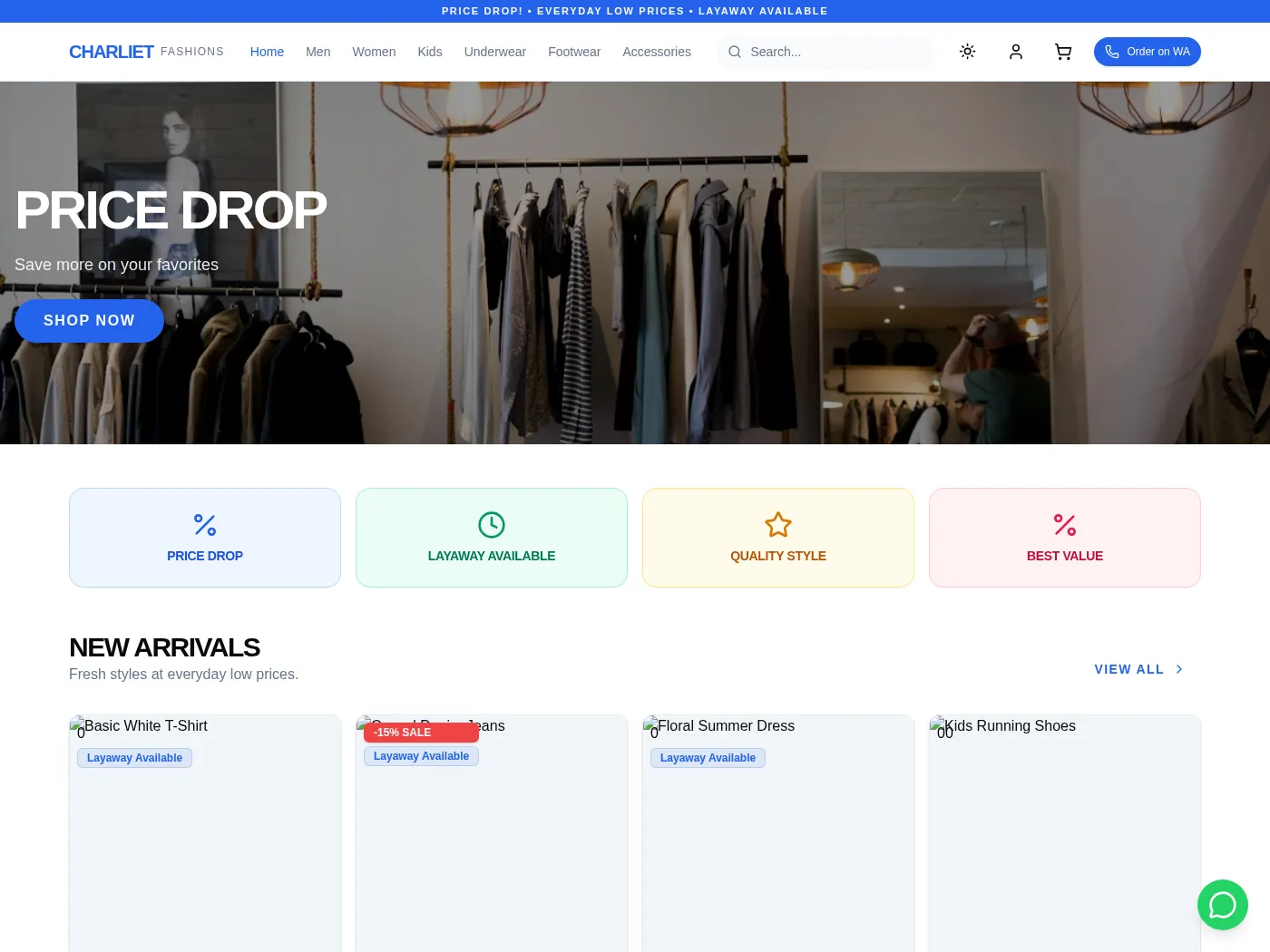 Charliet Fashions Shop