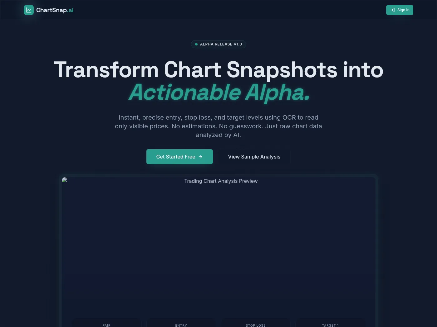 ChartSnap Analyzer