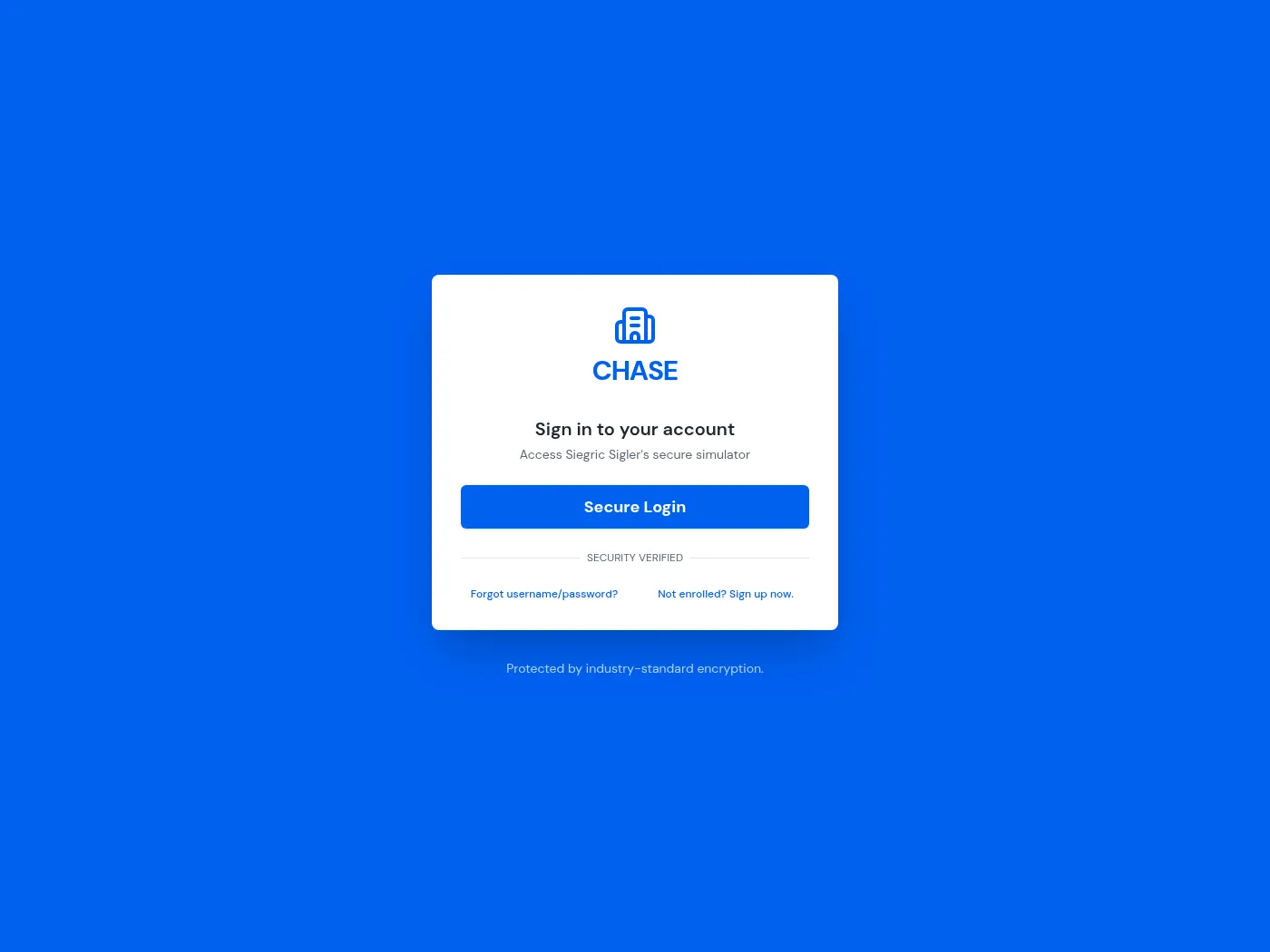 Chase Bank Account Demo