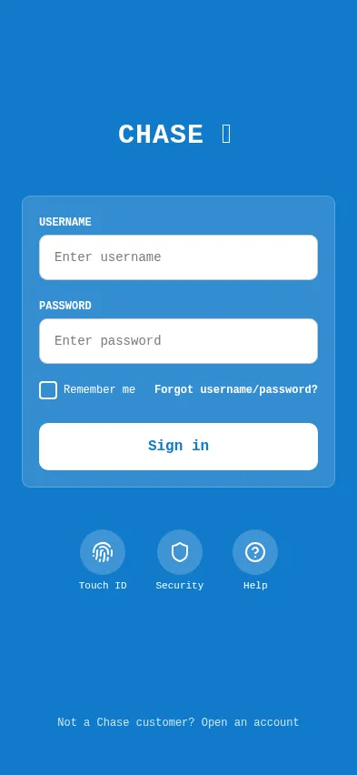 ChaseBank UI Clone