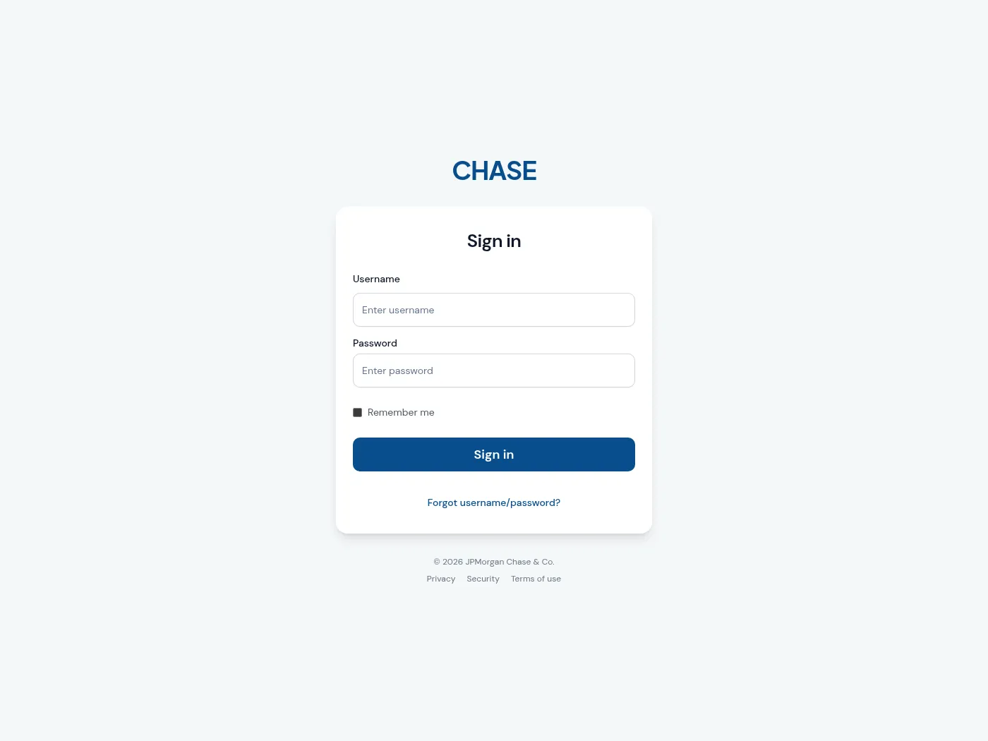ChaseStyle Banking Demo