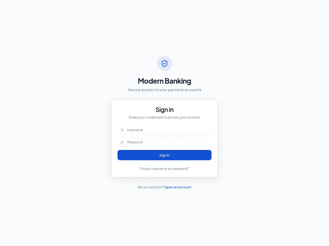 Chase Login Demo
