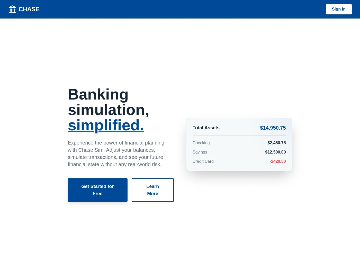 Chase Sim Bank