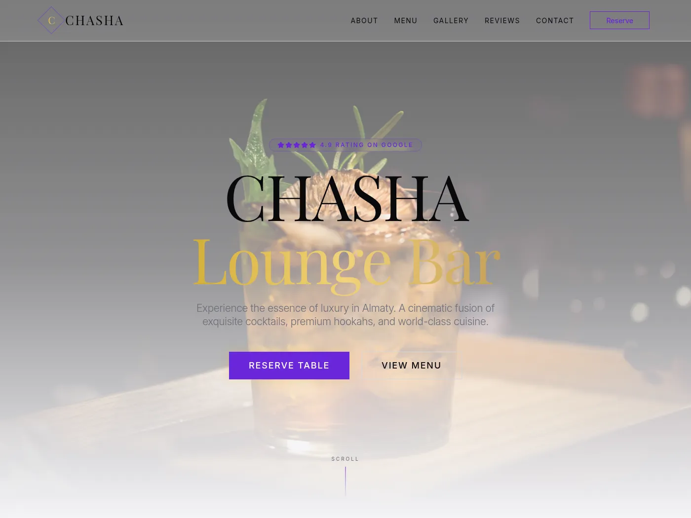 CHASHA Lounge Bar Site