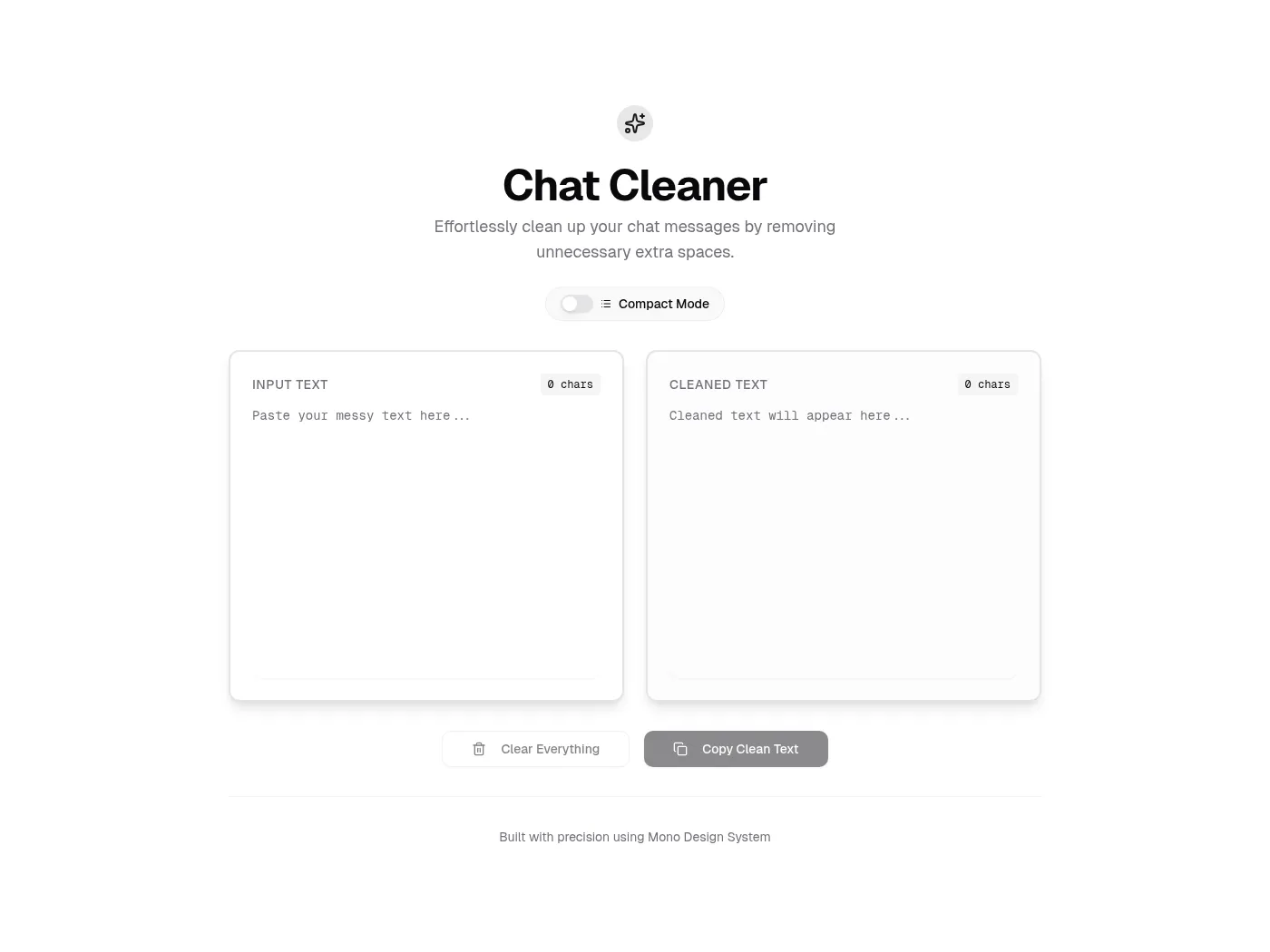 Chat Text Cleaner