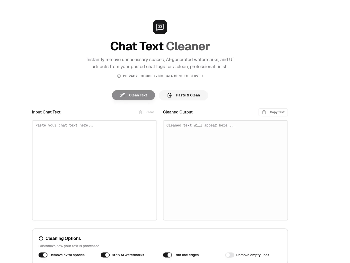 Chat Text Cleaner