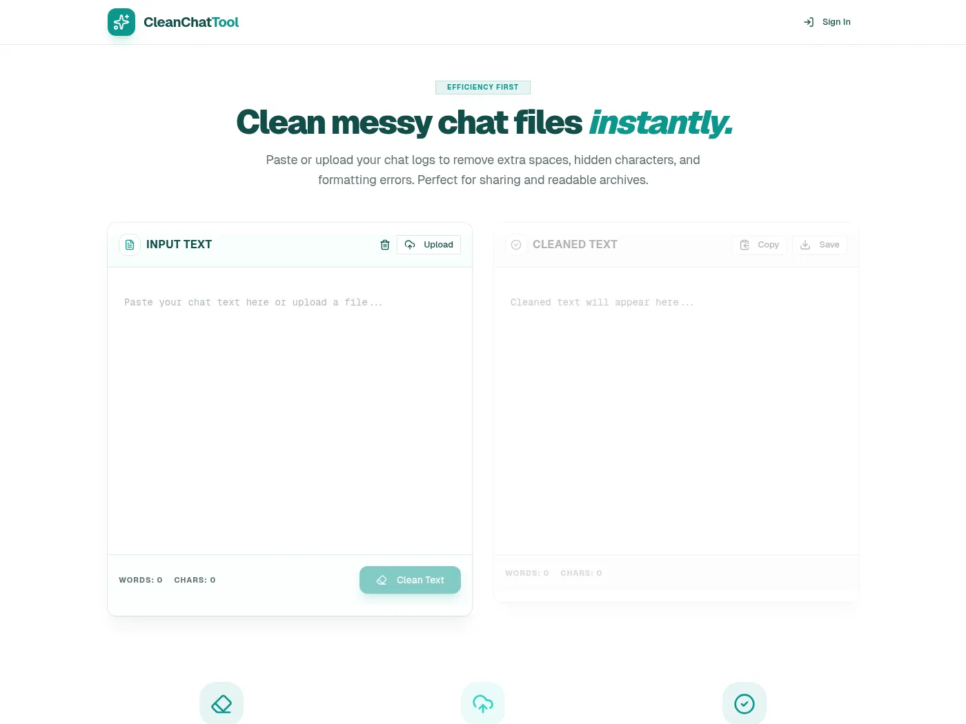 CleanChat Text Tool