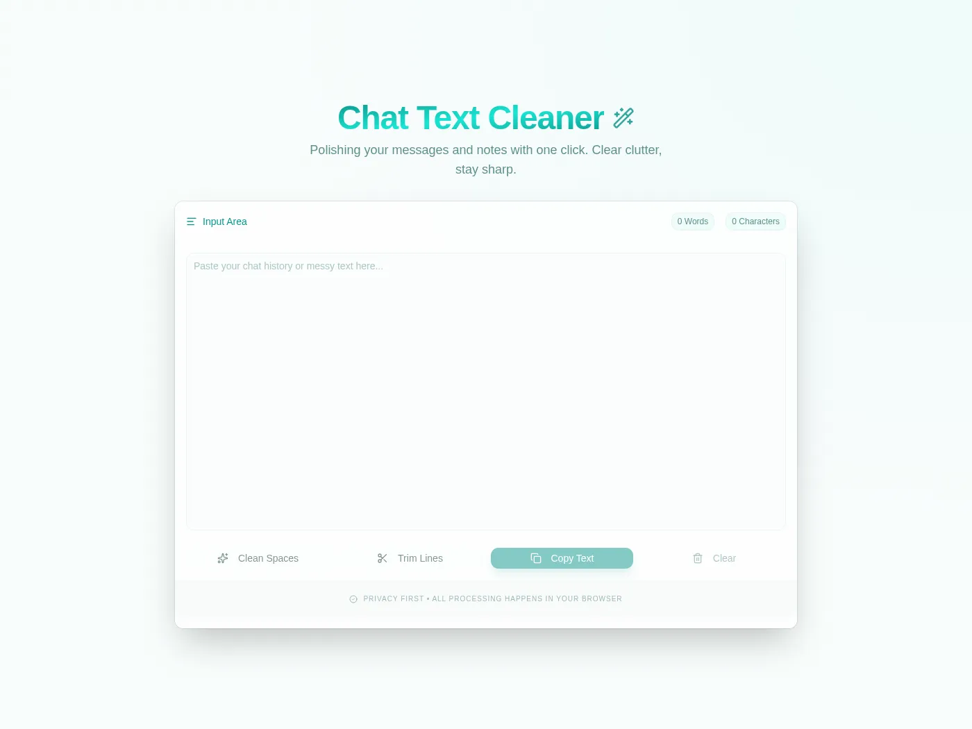 Chat Text Cleaner