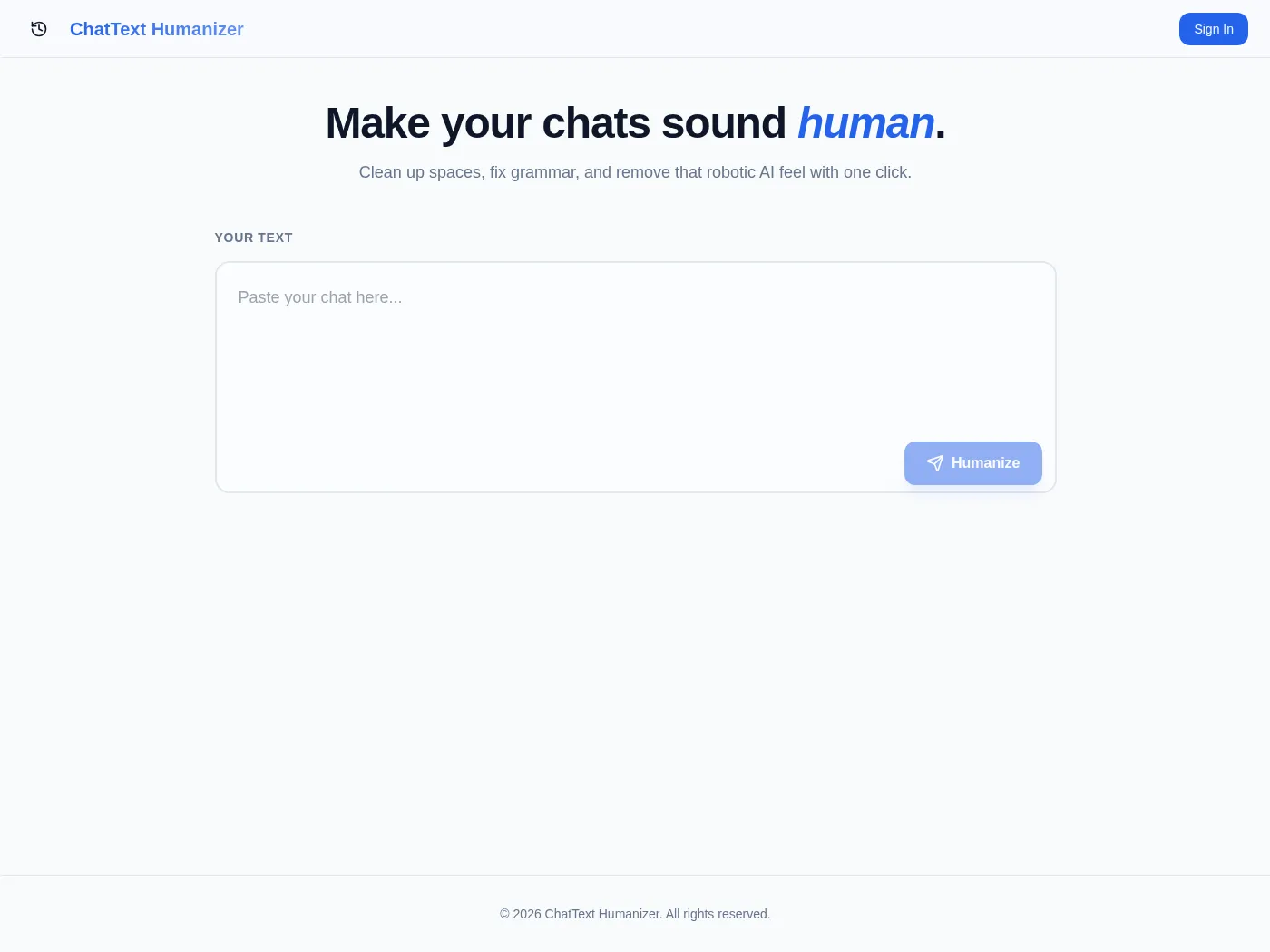 ChatText Humanizer