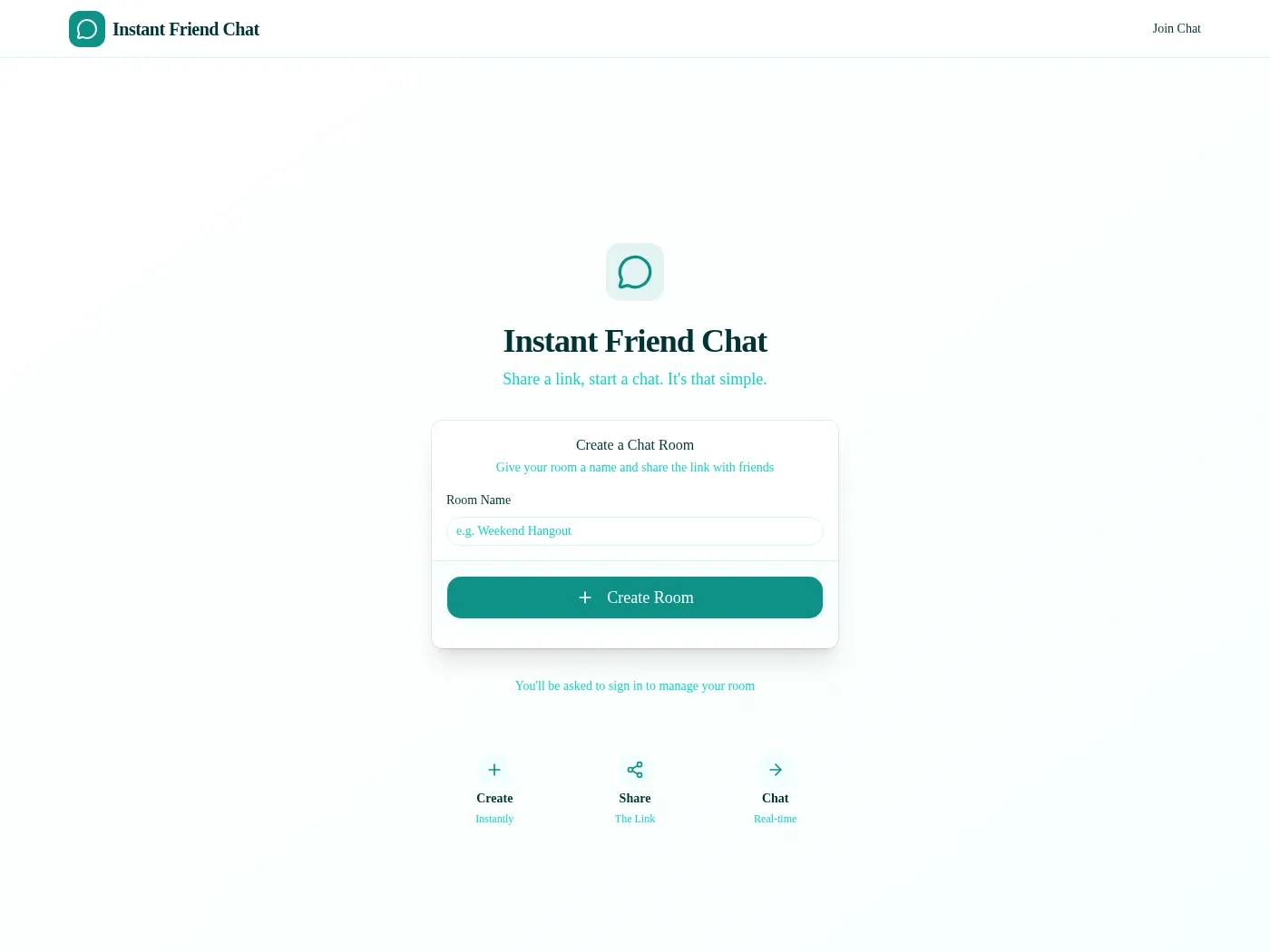 Instant Friend Chat