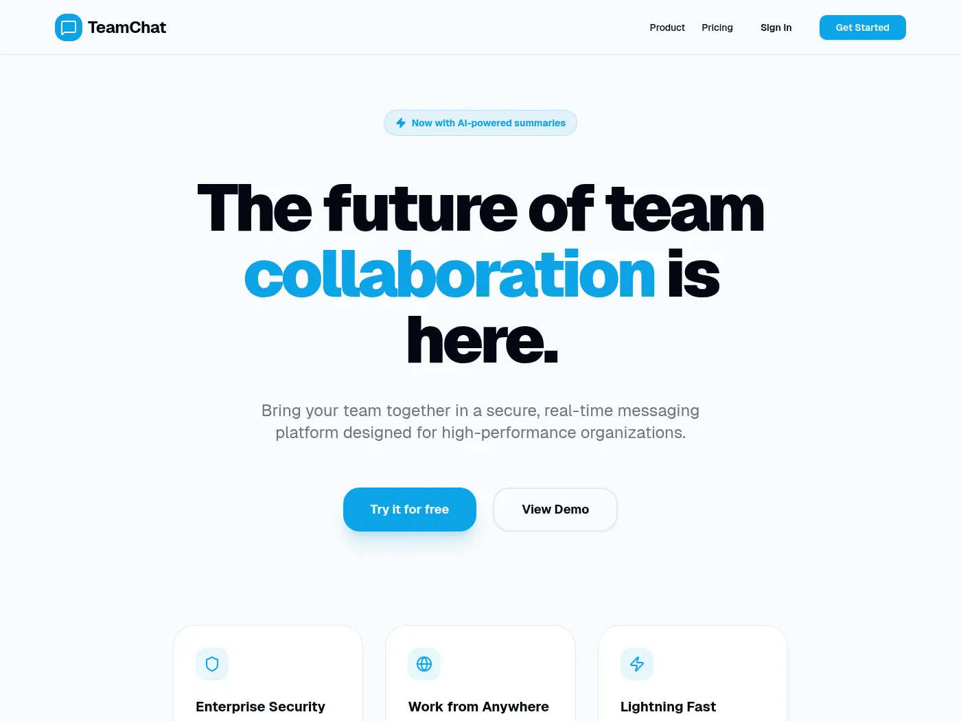 TeamChat SaaS Starter