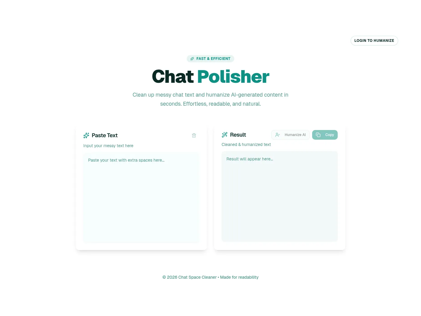 Chat Space Cleaner