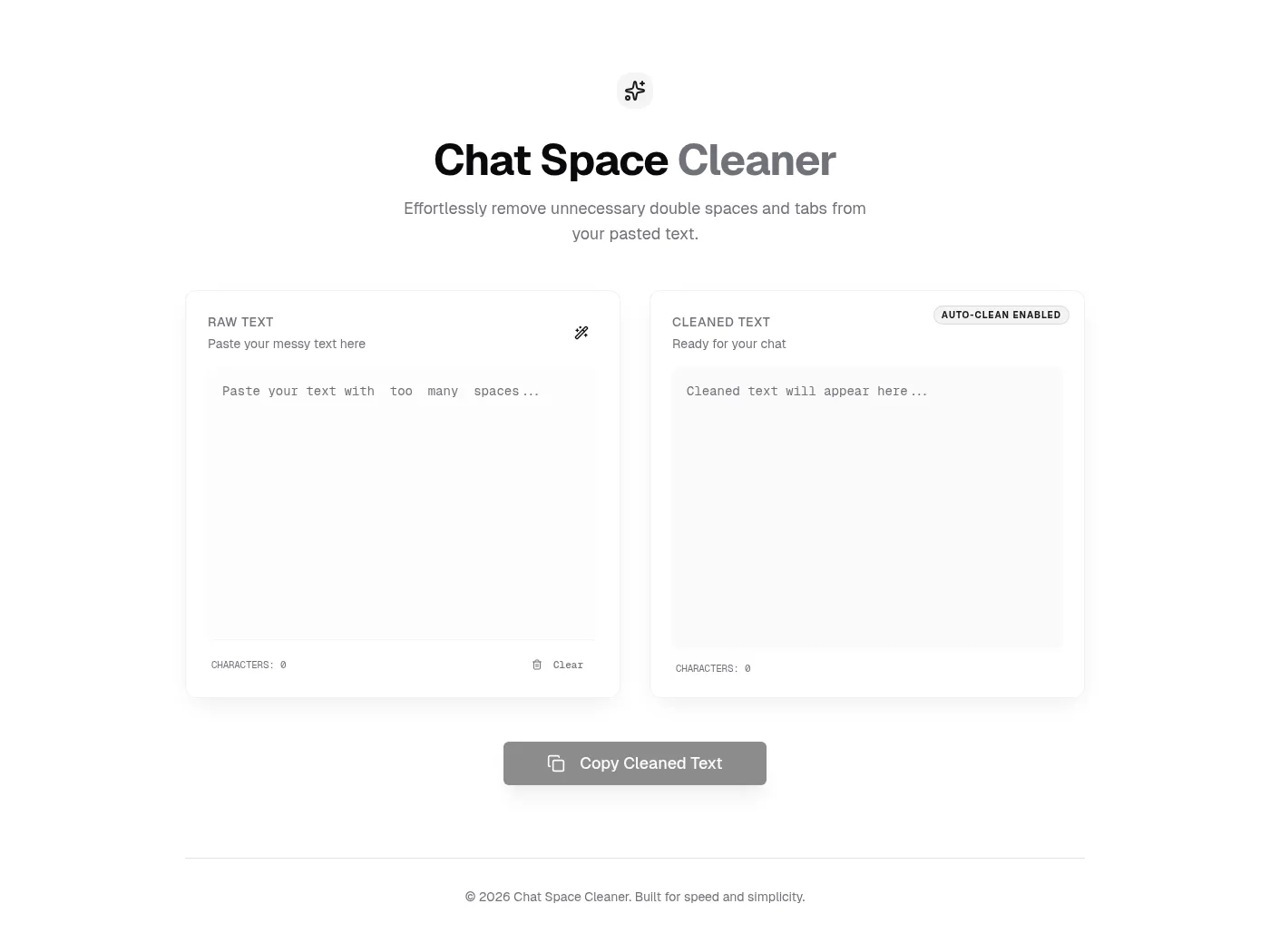 Chat Space Cleaner