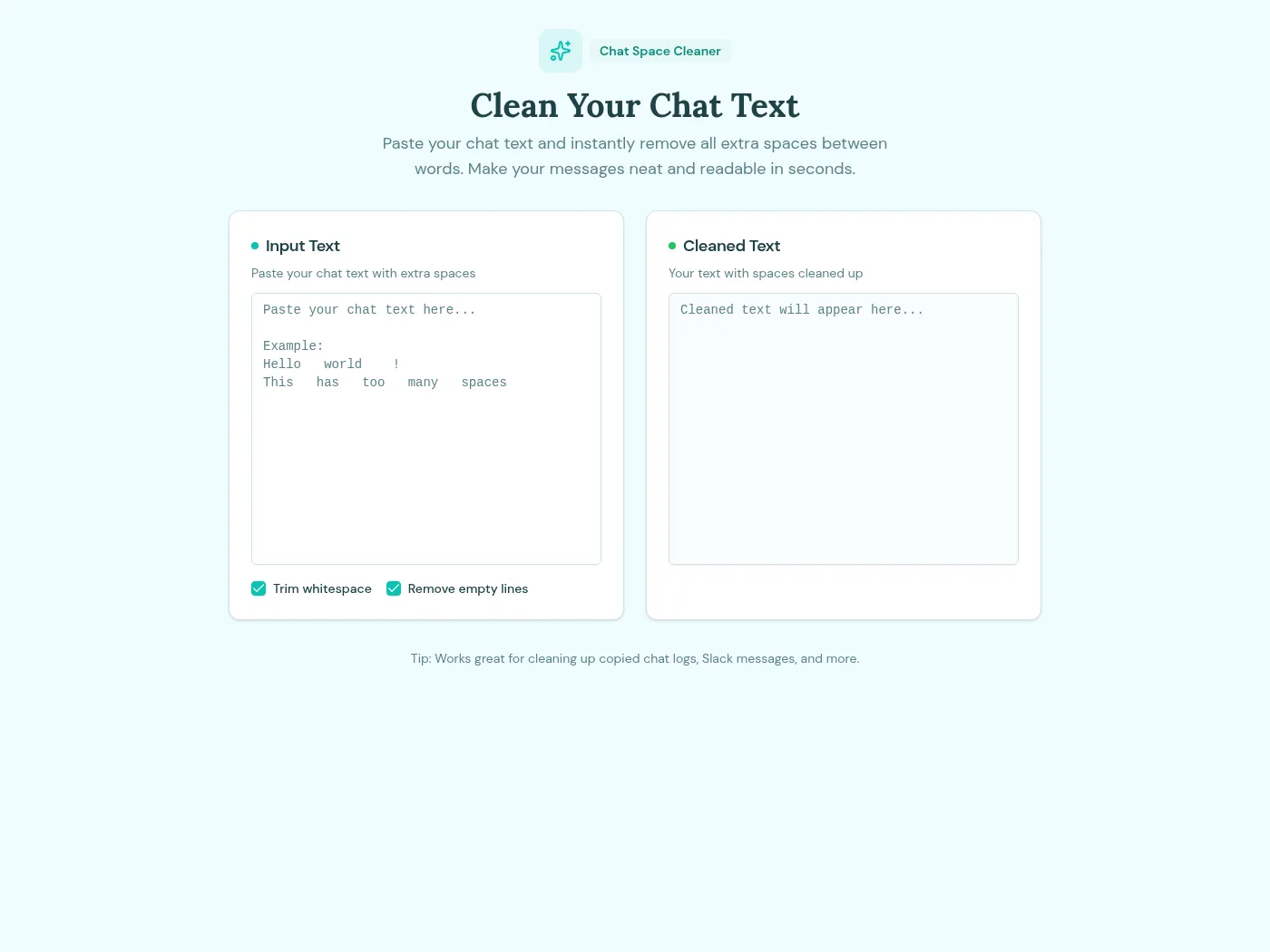 Chat Space Cleaner