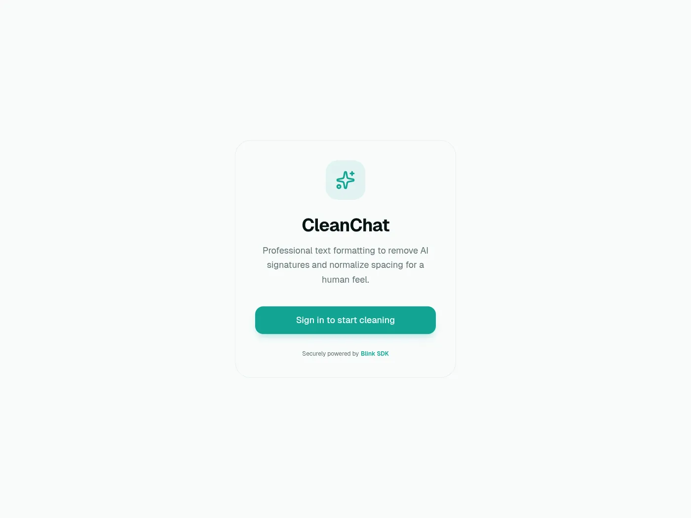 CleanChat Formatter