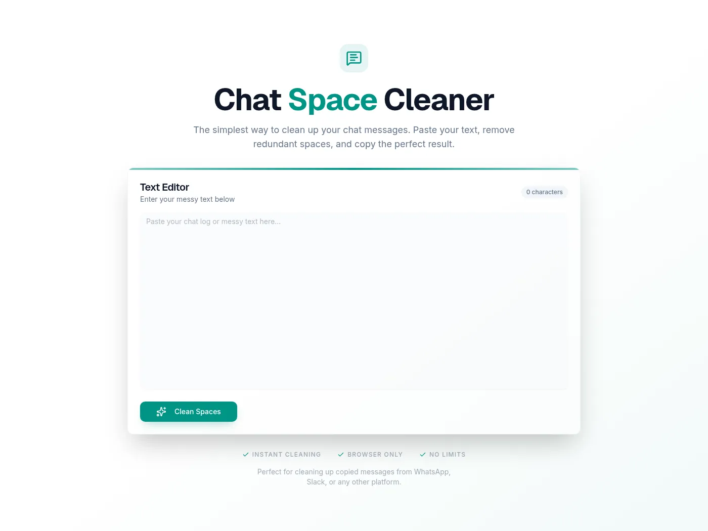 Chat Space Cleaner