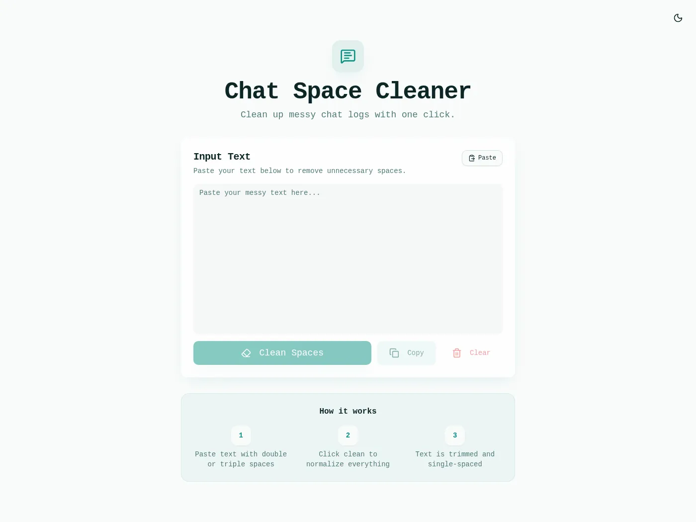 Chat Space Cleaner
