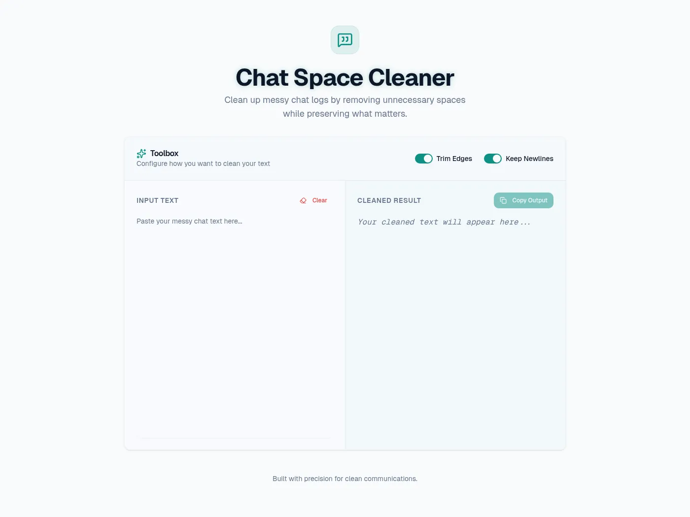 Chat Space Cleaner