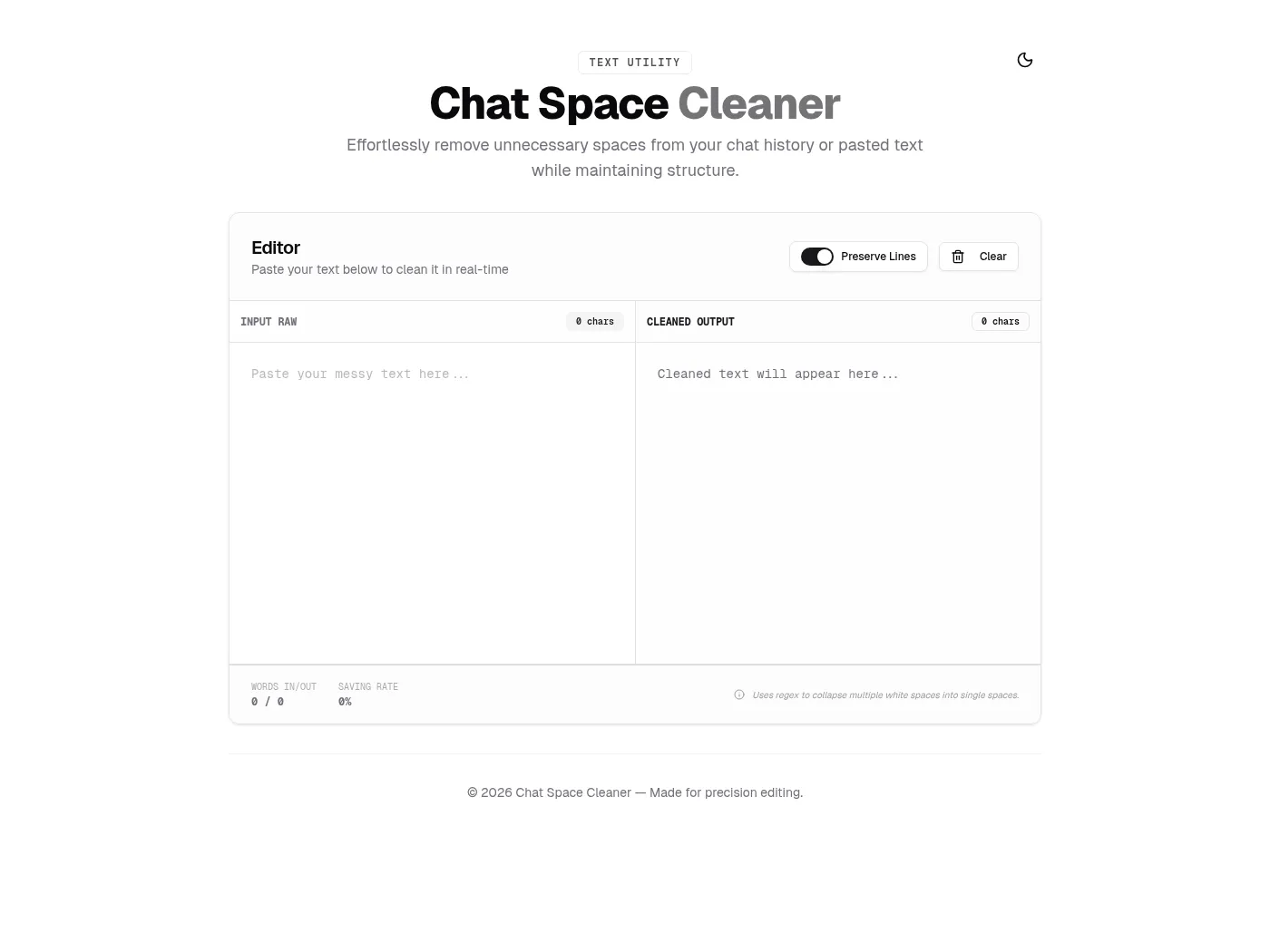 Chat Space Cleaner