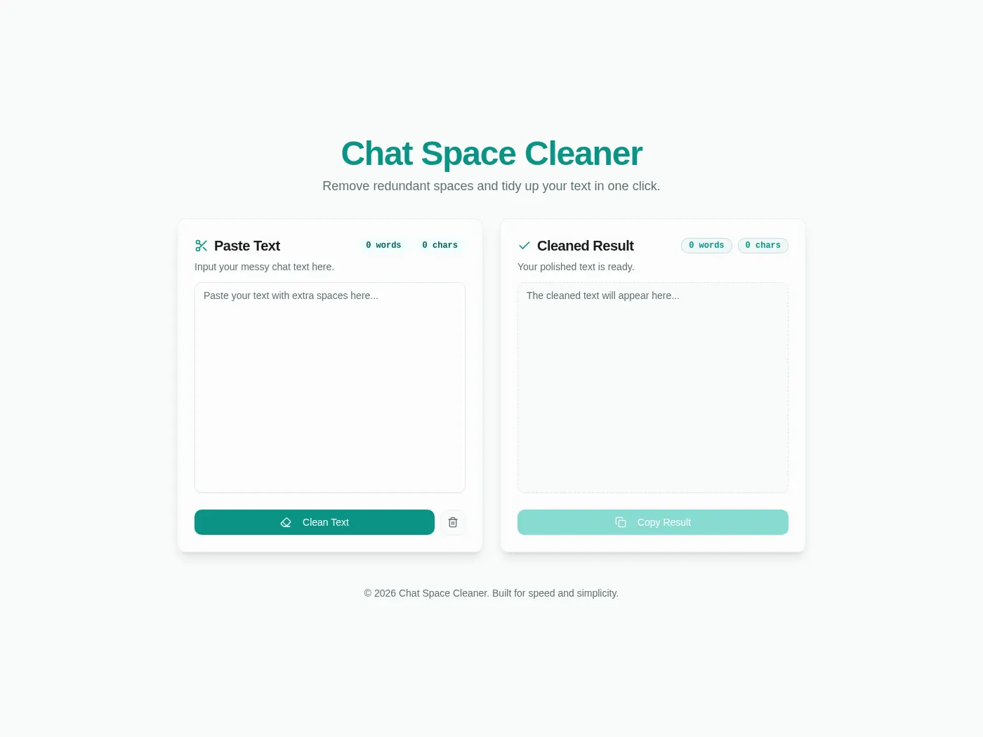 Chat Space Cleaner