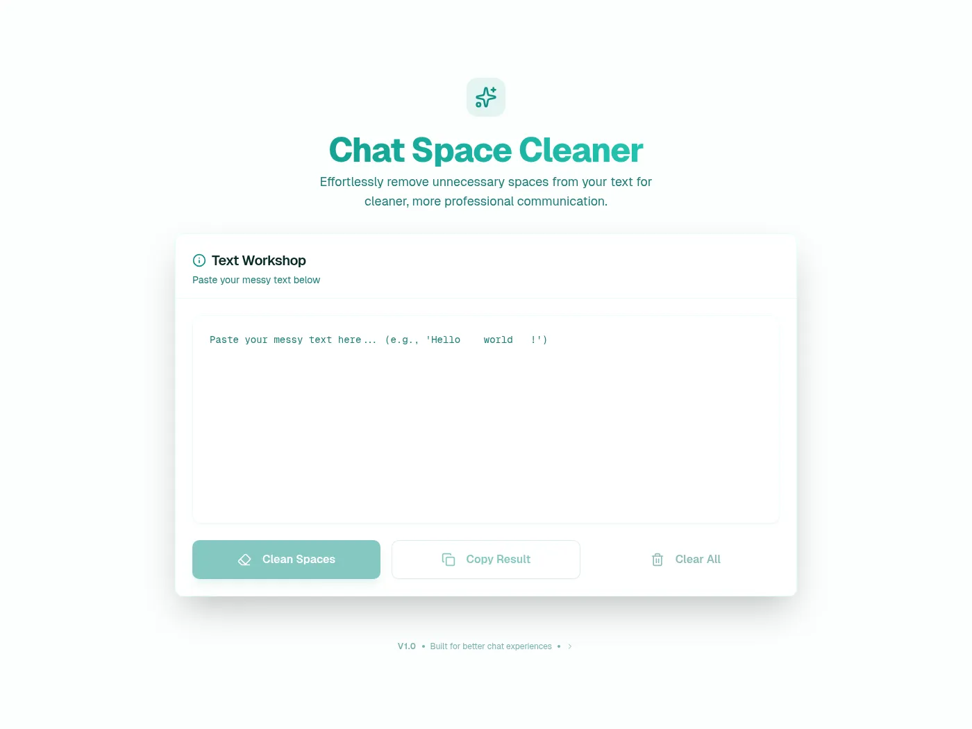 Chat Space Cleaner