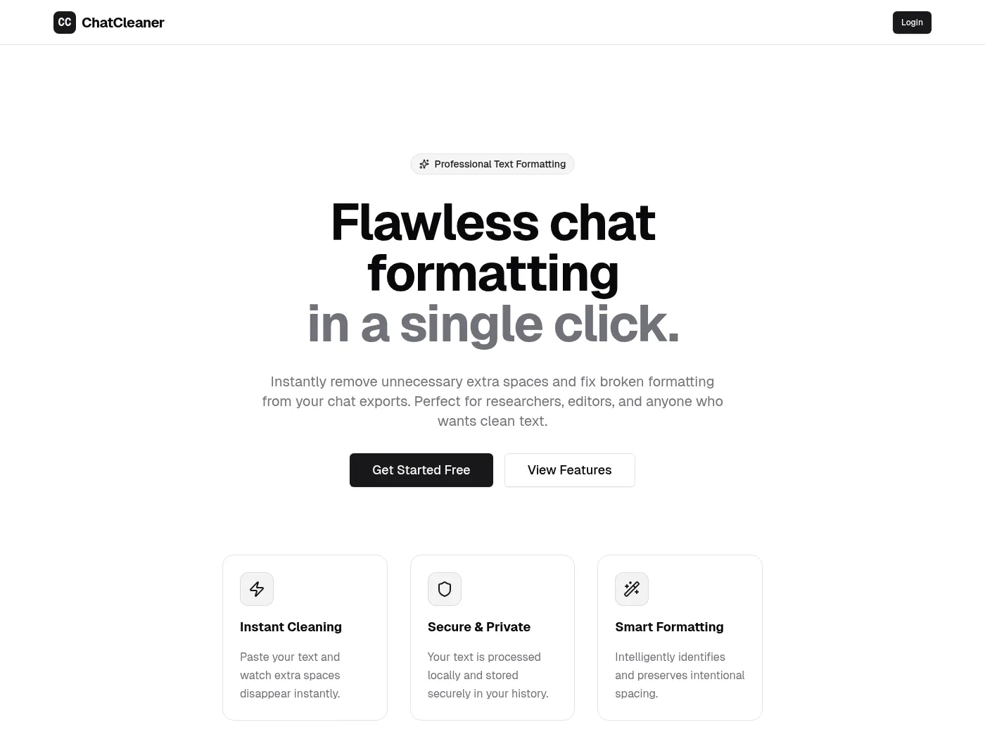 Chat Space Cleaner